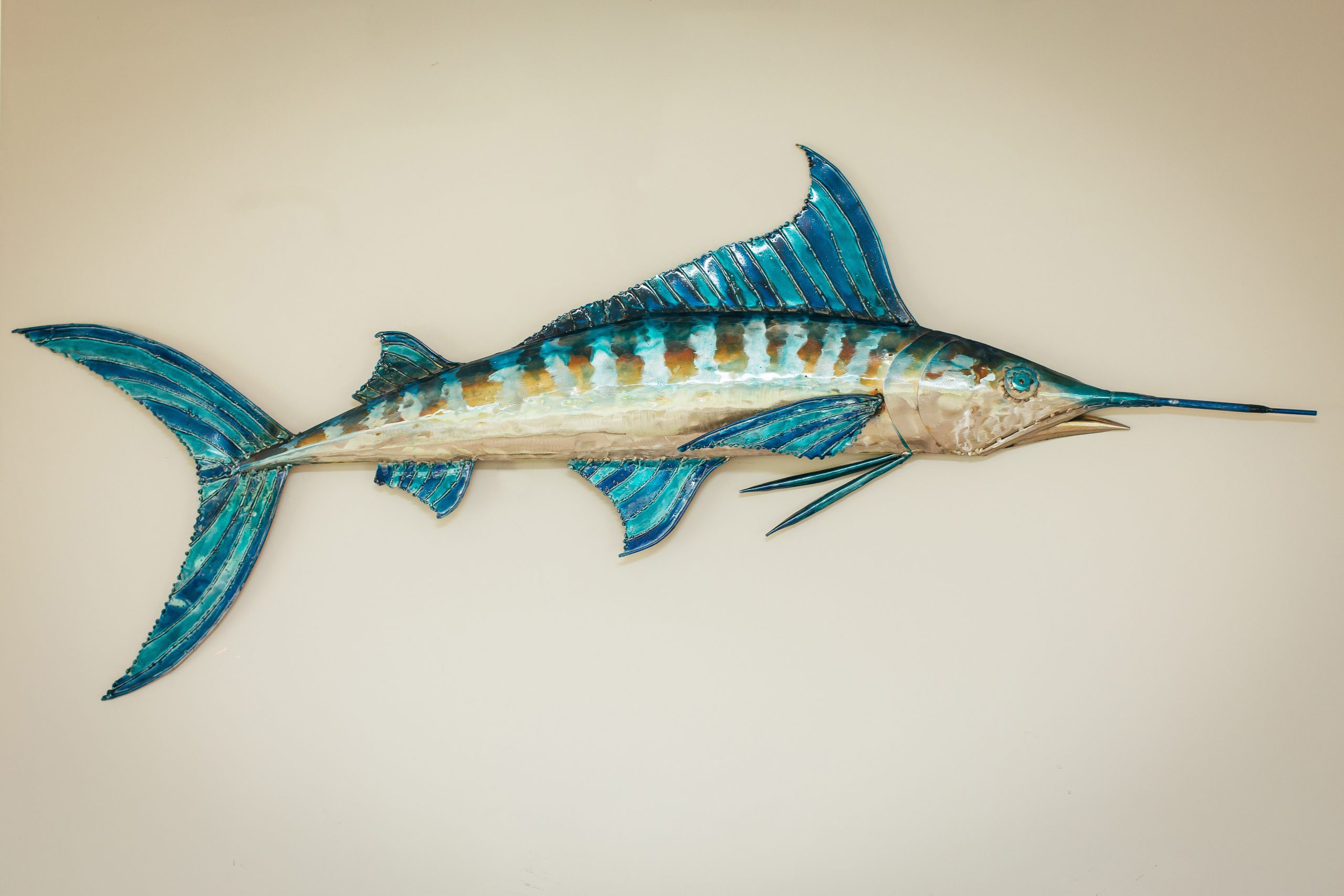 Marlin wall sculpture - michael turner studios