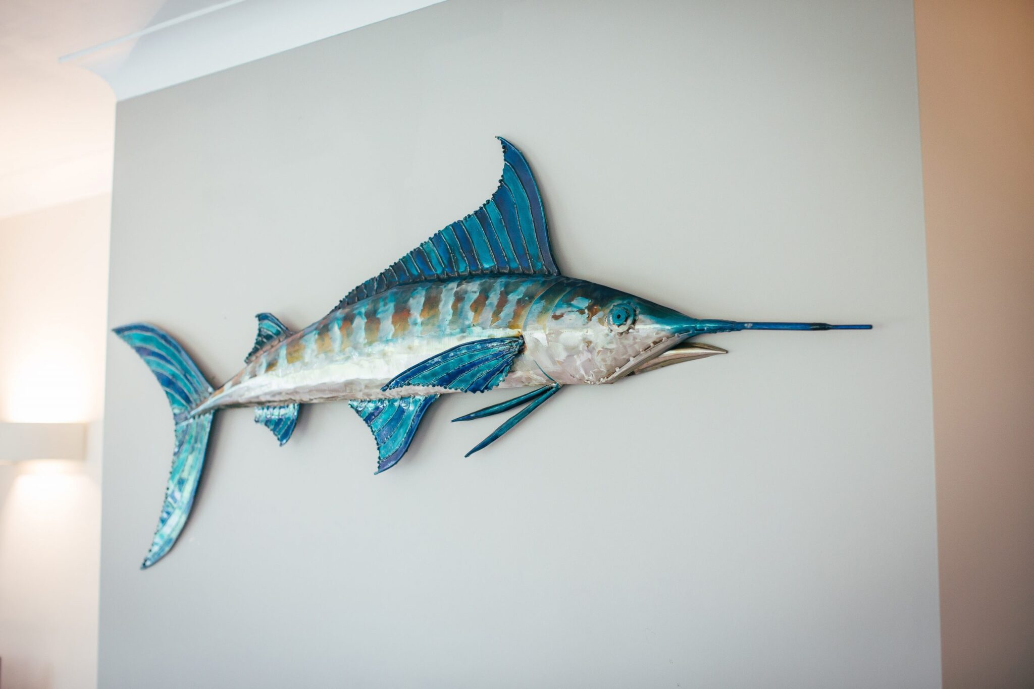 Marlin wall sculpture - michael turner studios