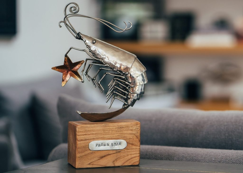 Prawn Star sculpture - Michael Turner Studios