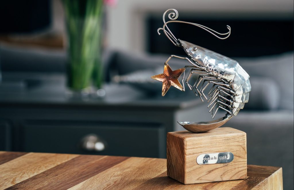 Prawn Star sculpture - Michael Turner Studios