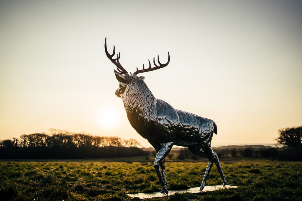 Stag Garden Sculpture - Michael Turner Studios Sculpture